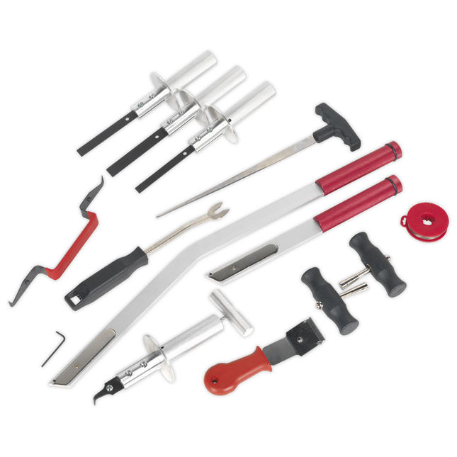 Sealey WK14 Windscreen Removal Tool Kit 14pc - Machine Mart