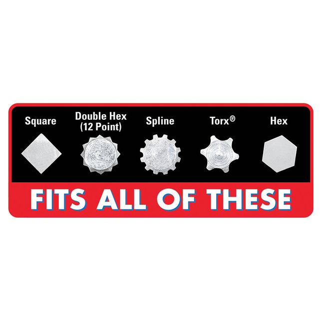 19 Piece 1/2" Drive Multi-Fit Socket Set - Machine Mart