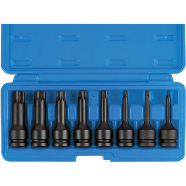 Laser 6749 8 Piece 1/2'' Drive Spline Bit Set - Machine Mart