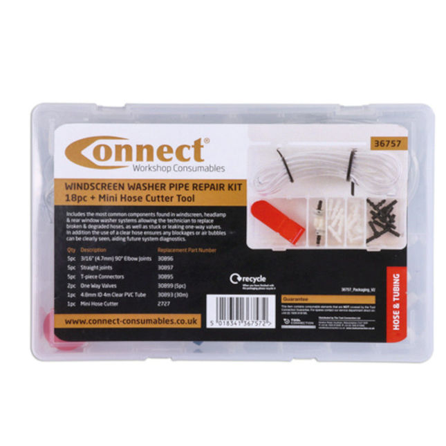 Connect Windscreen Washer Pipe Repair Kit - Machine Mart