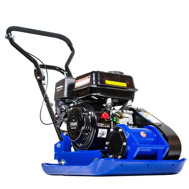 Hyundai HYCP9070 196cc Petrol Plate Compactor with Wheel Kit & Paving ...