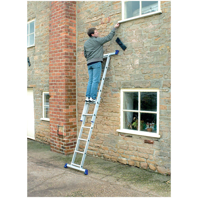 Clarke SL-2C 4-Way Combination Ladder & Platform - Machine Mart