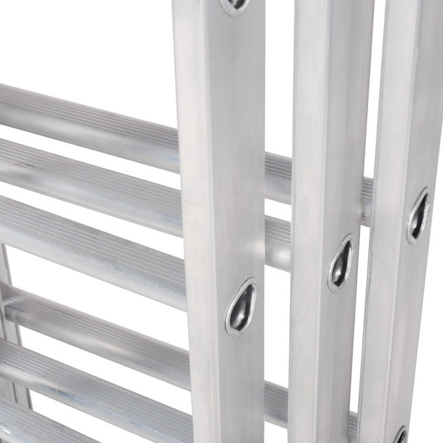 TB Davies TASKMASTER 4.0m - 9.9m 3 Section Extension Ladder with ...