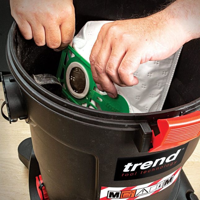 TREND T33A M-CLASS 1200W Wet & Dry Site Dust Extractor (110V) - Machine ...