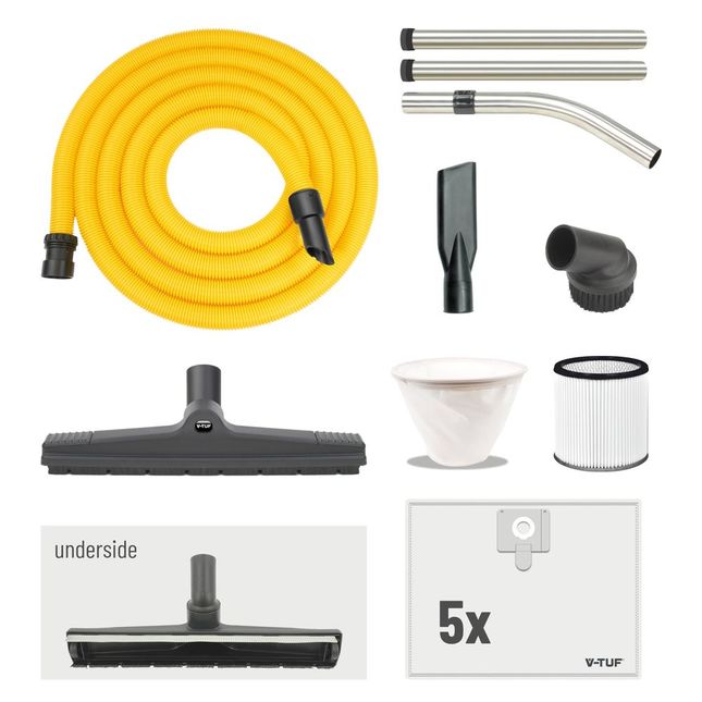 V-TUF MAXi - 50L H-Class 1750w Industrial Dust Extractor Vacuum Cleaner ...