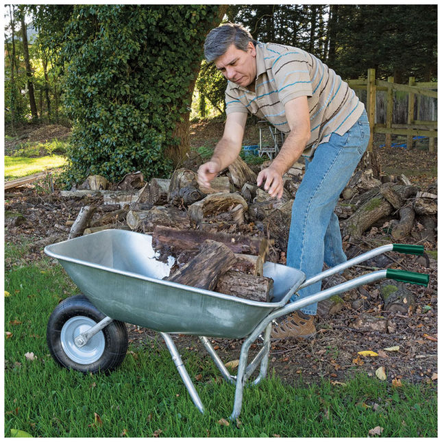 Draper GWB Galvanised Wheelbarrow (65L) - Machine Mart