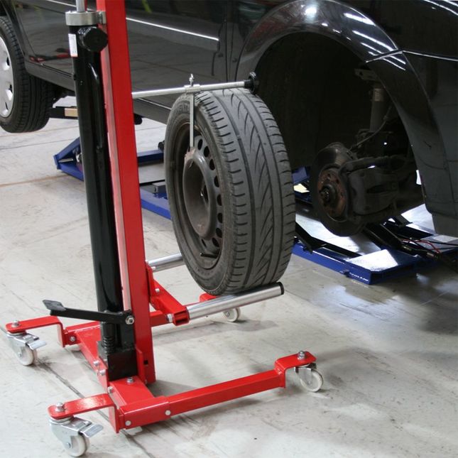 Sealey WD80 Wheel Removal/Lifter Trolley 80kg Quick Lift - Machine Mart