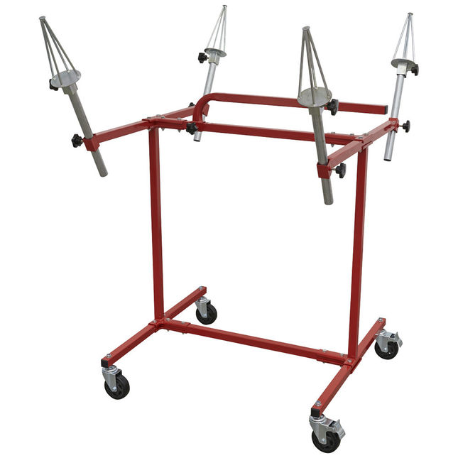 Sealey MK71 Alloy Wheel Painting/Repair Stand Heavy-Duty - 4 Wheel ...