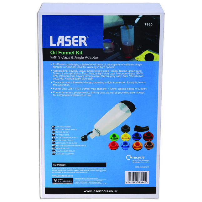 Laser 7980 Oil Funnel Kit - Machine Mart
