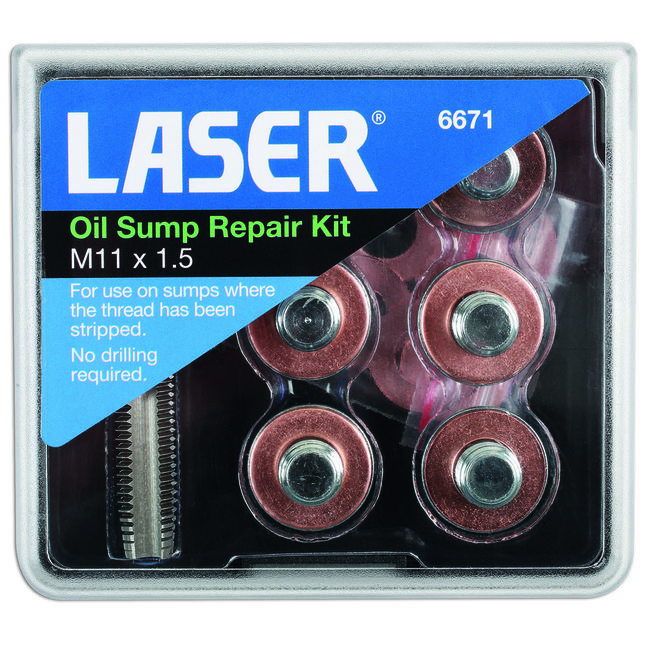 Laser 6671 Oil Sump Repair Kit - M11 x 1.5 - Machine Mart