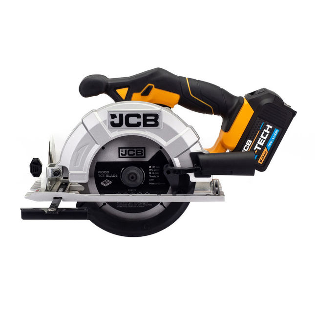 JCB 21-18CS-5X-PR 18V Circular Saw, 5.0Ah Li-ion battery in 20" Kit Bag ...