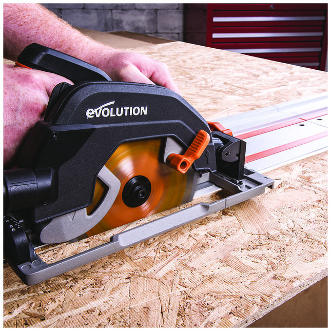 Evolution R185CCSX 185mm TCT Multi-Material Circular Saw with Track ...