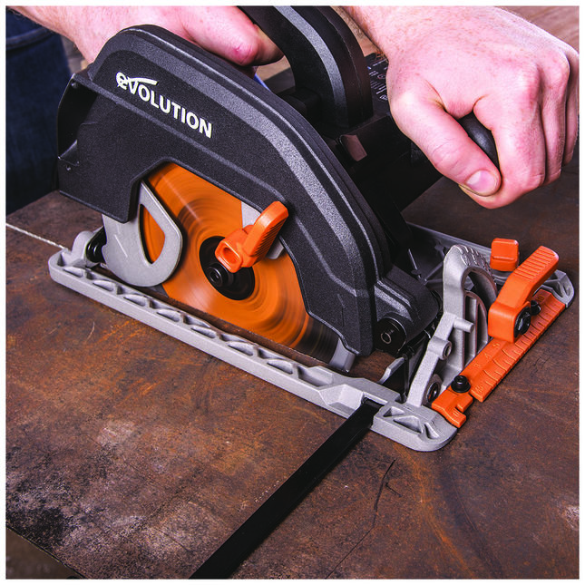 Evolution R185CCSX 185mm TCT Multi-Material Circular Saw with Track ...