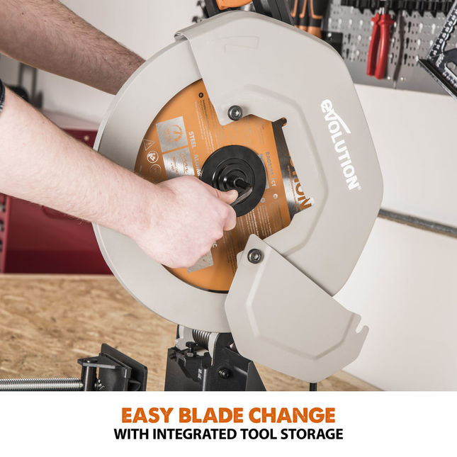 Evolution R355CPS 355mm 14" TCT Multipurpose Chop Saw (110V) - Machine Mart