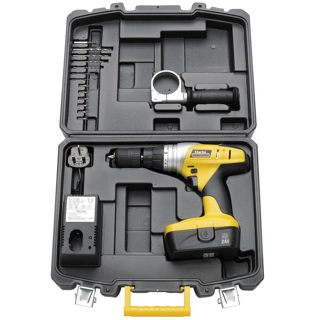 Clarke Contractor CON24 24V Cordless Combi Hammer Drill - Machine Mart