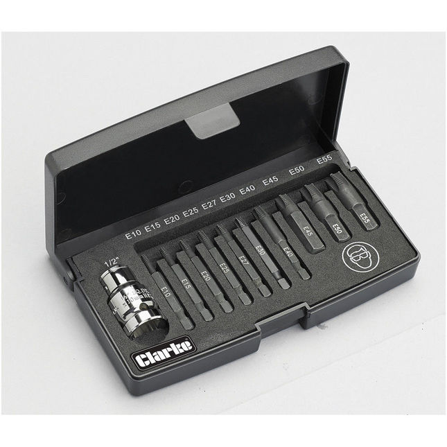 Clarke PRO332 11 Piece Torx® Screw Extractor Set - Machine Mart