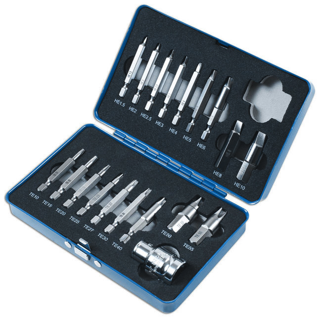 Laser 7678 19 Piece Extractor Set for Torx® Hex Fittings - Machine Mart