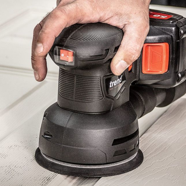 TREND T18S 18V 125mm Random Orbital Sander (Bare Unit) - Machine Mart