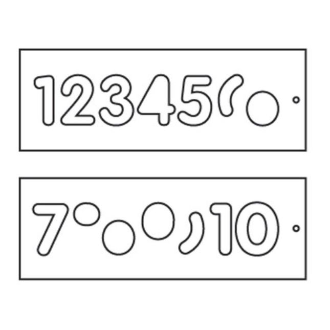 Trend TEMP/NUC/57 57mm Number Templates - Machine Mart