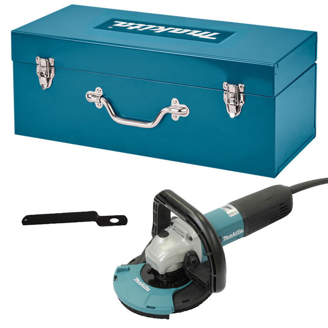 Makita PC5010C/2 1400W Concrete Planer 125mm with Metal Case and Lock ...
