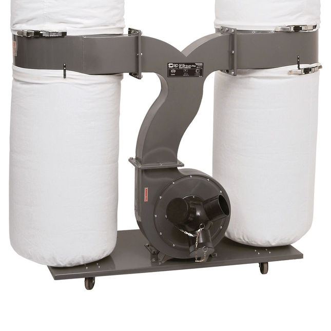 SIP 3HP Double Bag Dust Collector (230V) - Machine Mart