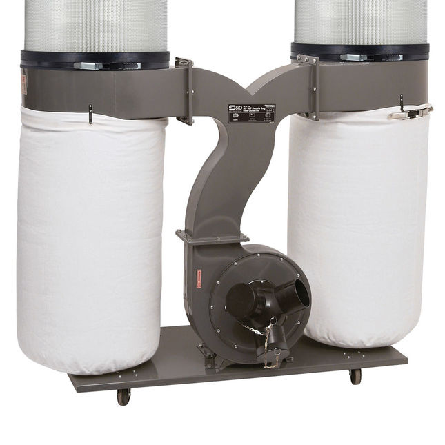 SIP 3HP Double Bag Dust Collector Package - Machine Mart