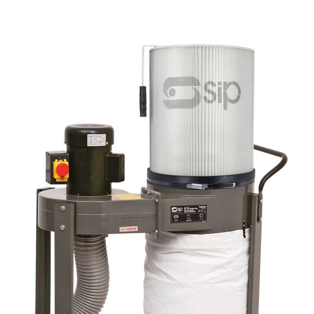 SIP 1HP Single Bag Dust Collector Package - Machine Mart
