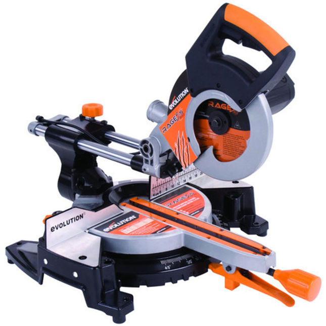 Evolution Rage 3s 210mm Multipurpose Sliding Mitre Saw 240v