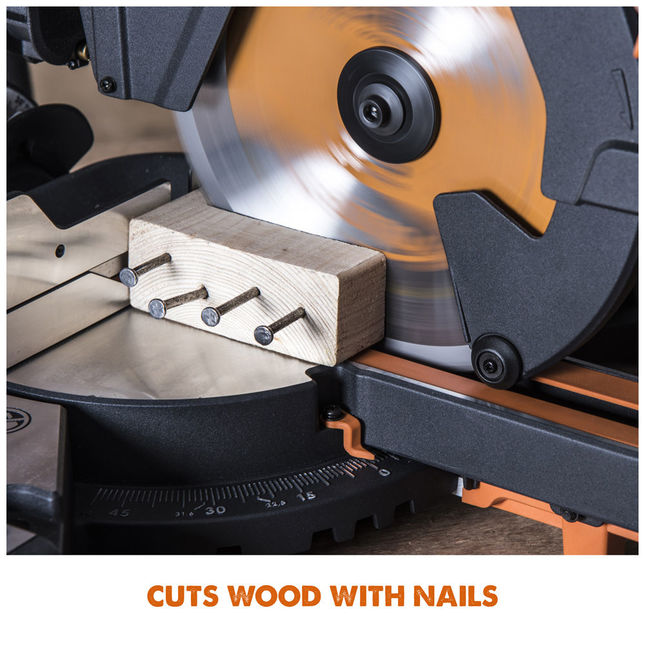 Evolution R255SMS+ 255mm Sliding Compound Mitre Saw (230V) - Machine Mart