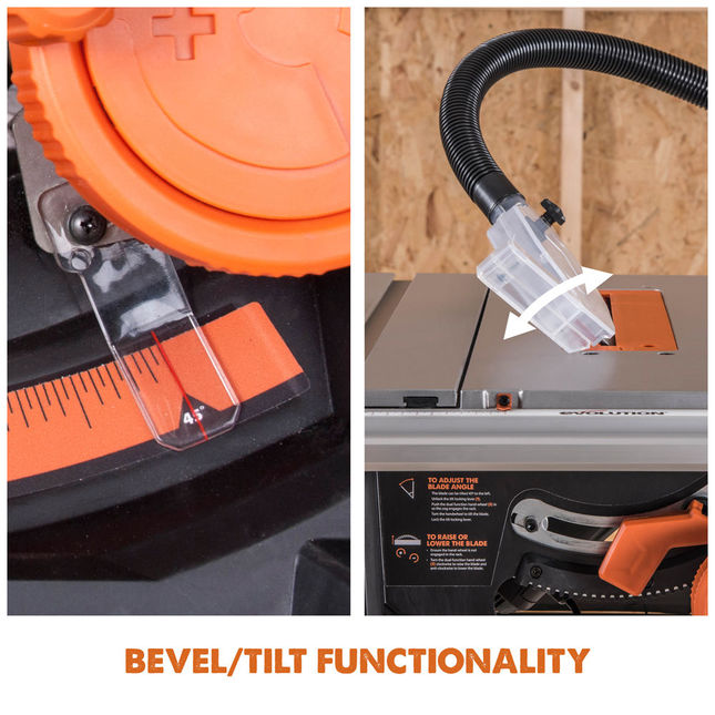 Evolution RAGE 5-S 255mm Multi-Purpose TCT Table Saw (110V) - Machine Mart