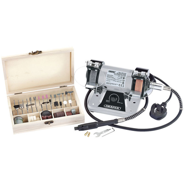 Draper LD75 75mm Bench Grinder & Multi Tool - Machine Mart