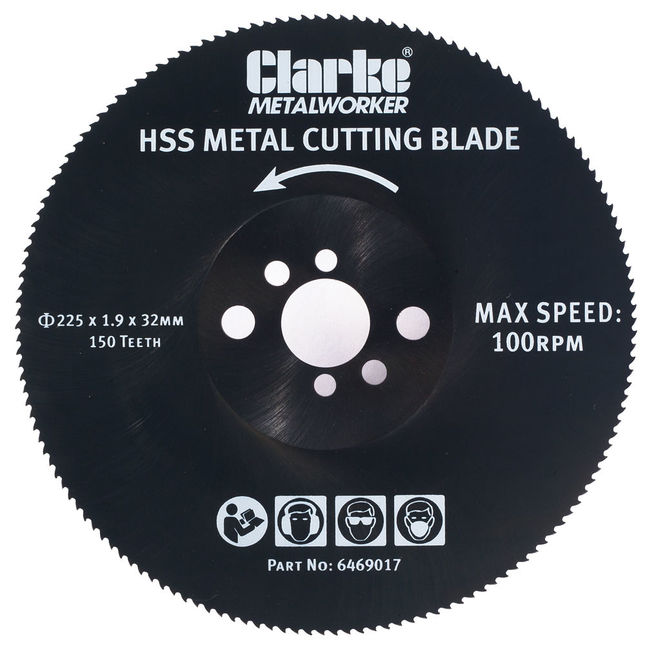 Clarke 225mm Metal Cutting Circular Saw Blade - Machine Mart