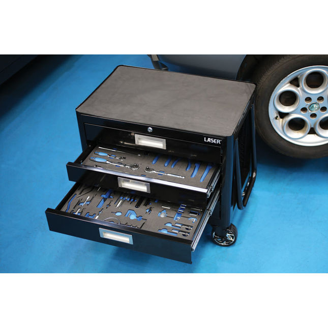 Laser 6990 4 Drawer Workshop Trolley - Machine Mart