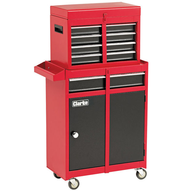 Clarke CTB5C 5 Drawer Combination Tool Chest & Cabinet Set - Machine Mart