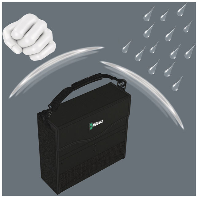Wera 2go 2 XL Tool Container 3 piece Set - Machine Mart
