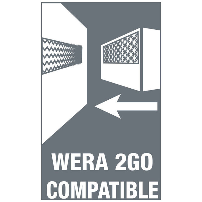 Wera 2go 2 XL Tool Container 3 piece Set - Machine Mart