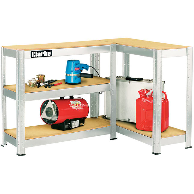 Clarke CSM5150S Heavy Duty 150kg Boltless Shelving (Silver) - Machine Mart