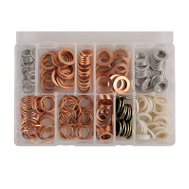 Connect 31869 250 Assorted Sump Plug Washers - Machine Mart