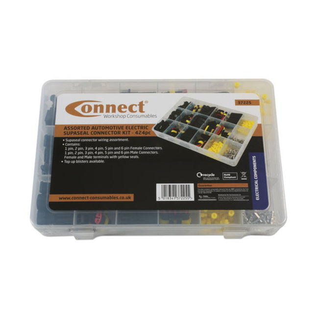 Connect 424 piece Assorted Automotive Electric Supaseal Connector Kit ...