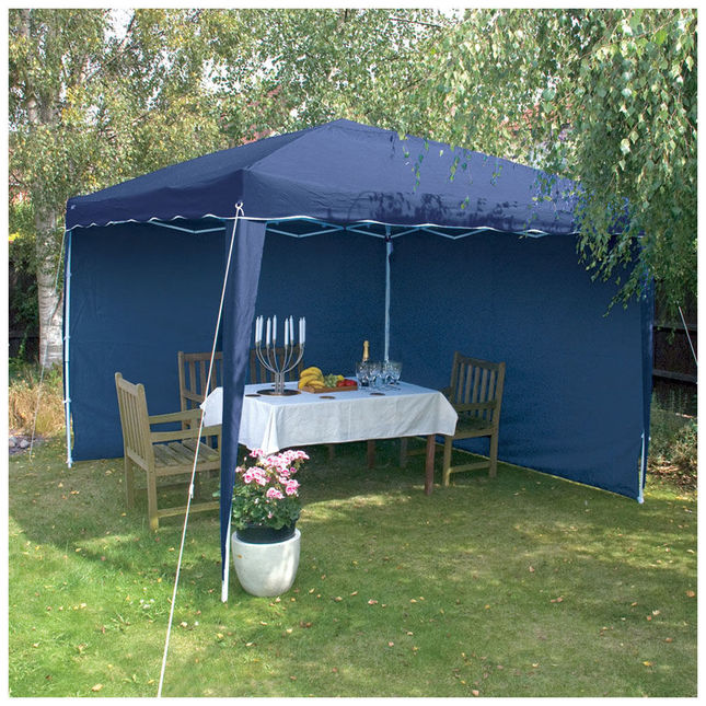 Draper 2 x Blue Gazebo Side Panels (3m x 1.9m) - Machine Mart