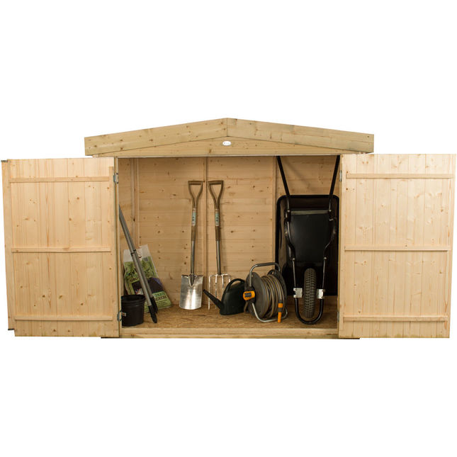 Forest Shiplap Apex Large Outdoor Store (Pressure Treated) (Assembled ...