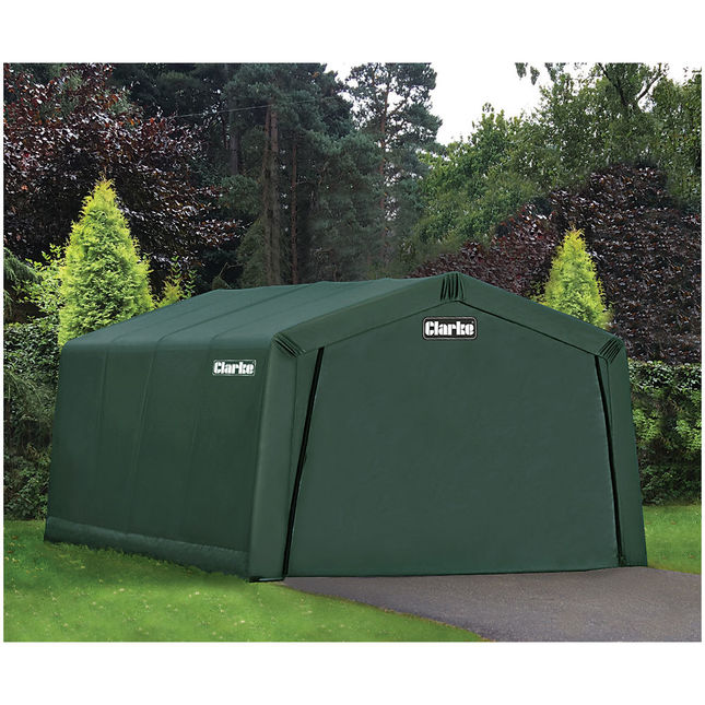 Clarke CIG81015 Garage / Workshop - Green (4.5 x 3 x 2.4m) - Machine Mart