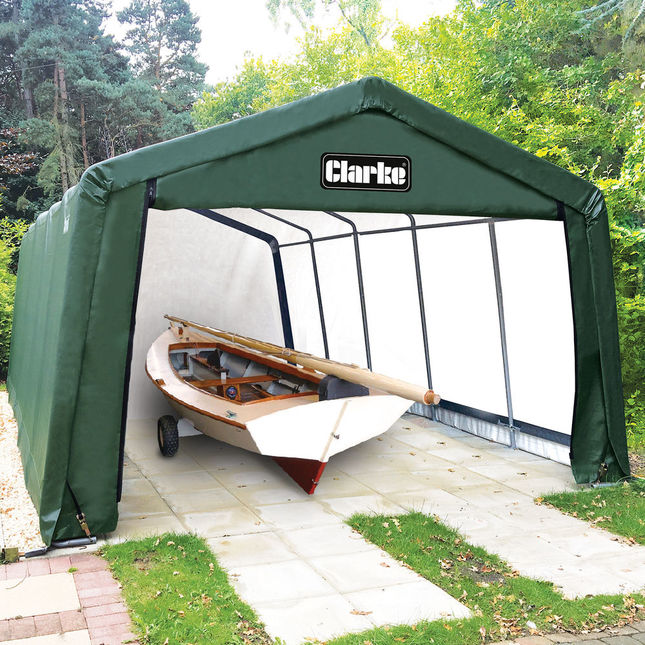 Clarke CIG81020 Garage / Workshop - Green (6.1 x 3.0 x 2.4m) - Machine Mart